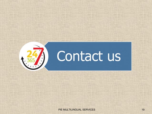 PIE MULTILINGUAL SERVICES | PPT