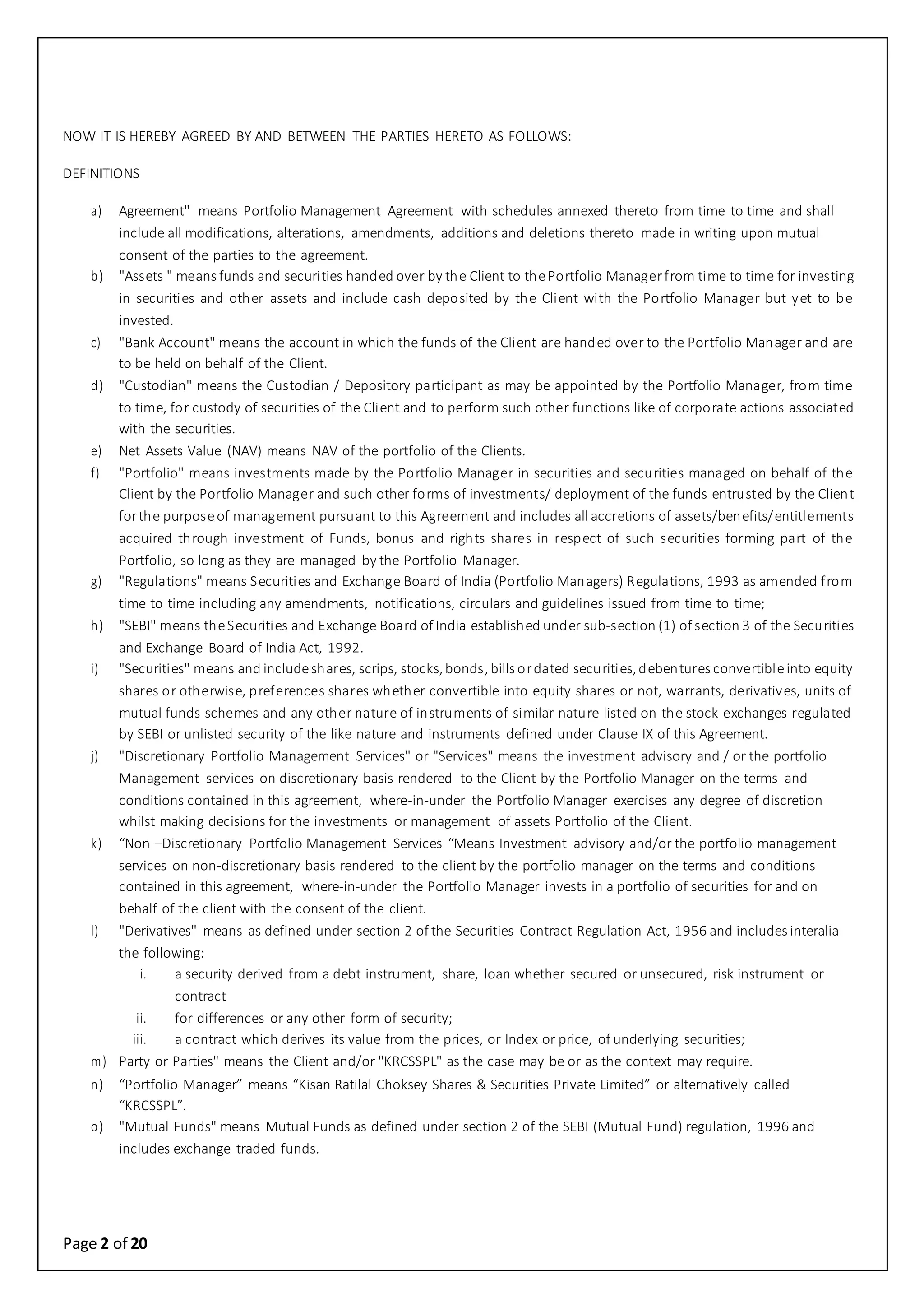 Pms agreement | DOCX