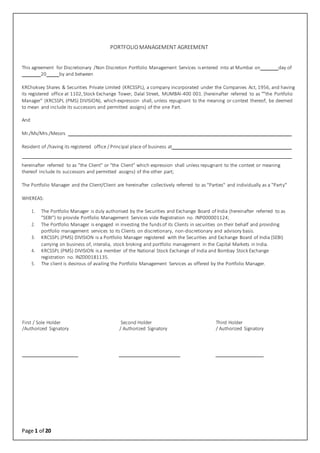Pms agreement | DOCX