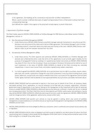 Pms agreement | DOCX