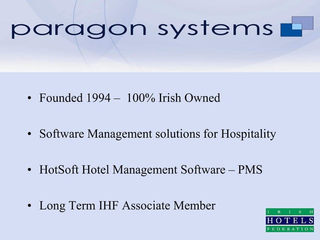 Paragon system presentation during Availpro's seminar | PPT | Free Download