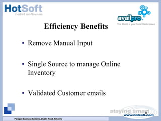 Paragon system presentation during Availpro's seminar | PDF