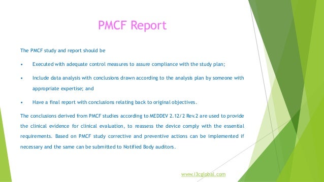 PMS and PMCF report