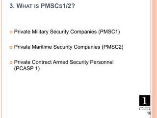 Legal Implications of PMSCs in EEZ and Contingous zones | PPTX
