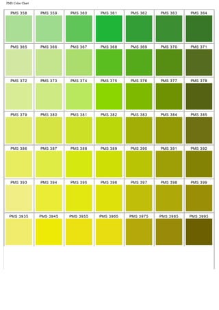 PMS Color Chart | PDF