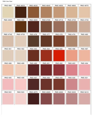 PMS Color Chart | PDF