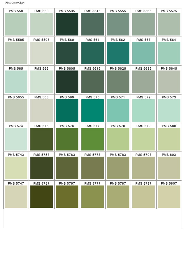 PMS Color Chart | PDF