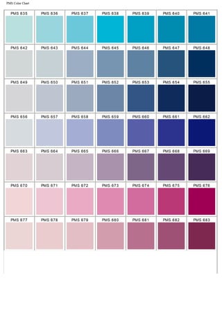 PMS Color Chart | PDF