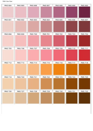 PMS Color Chart | PDF