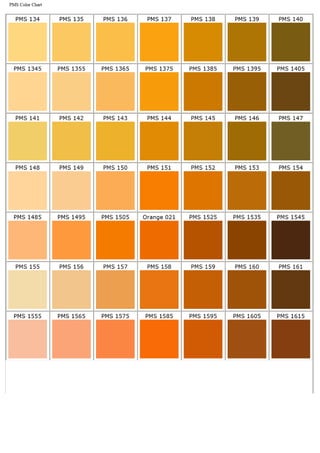 PMS Color Chart | PDF