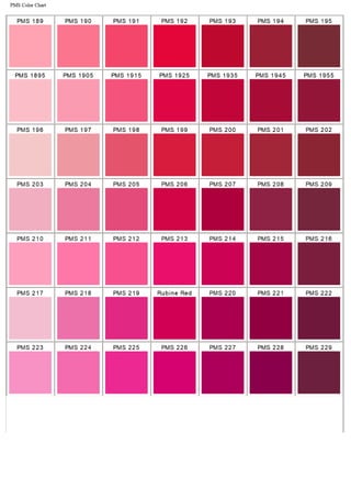 PMS Color Chart | PDF
