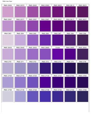 PMS Color Chart | PDF