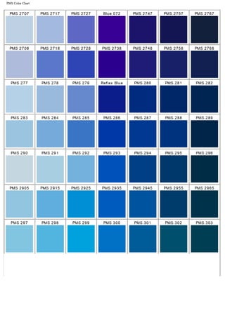 PMS Color Chart | PDF