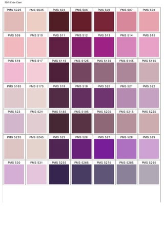 Pantone Color Chart Purple