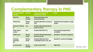 Premenstrual Syndrome – Recent Guidelines | PPT