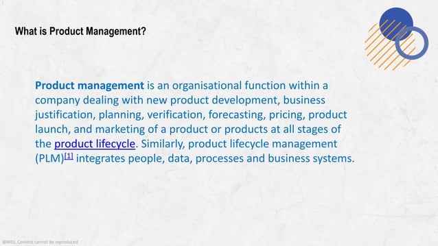 Product Management introduction | PPT