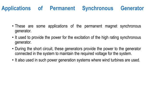 Permanent Magnet Synchronous Generators Pdf