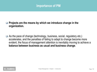 Project Management Chap. 1 Introduction | PDF