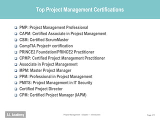Project Management Chap. 1 Introduction | PDF