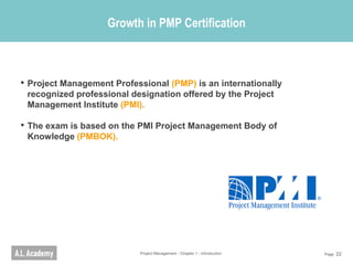 Project Management Chap. 1 Introduction | PDF