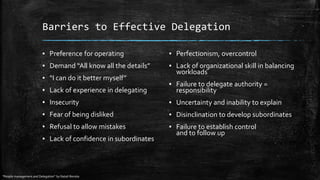 [PM Shool] Delegation & people management | PPT