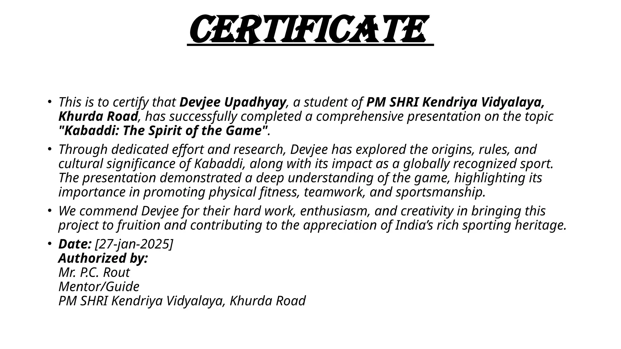 PM SHRI Kendriya Vidyalaya SPORT of.pptx