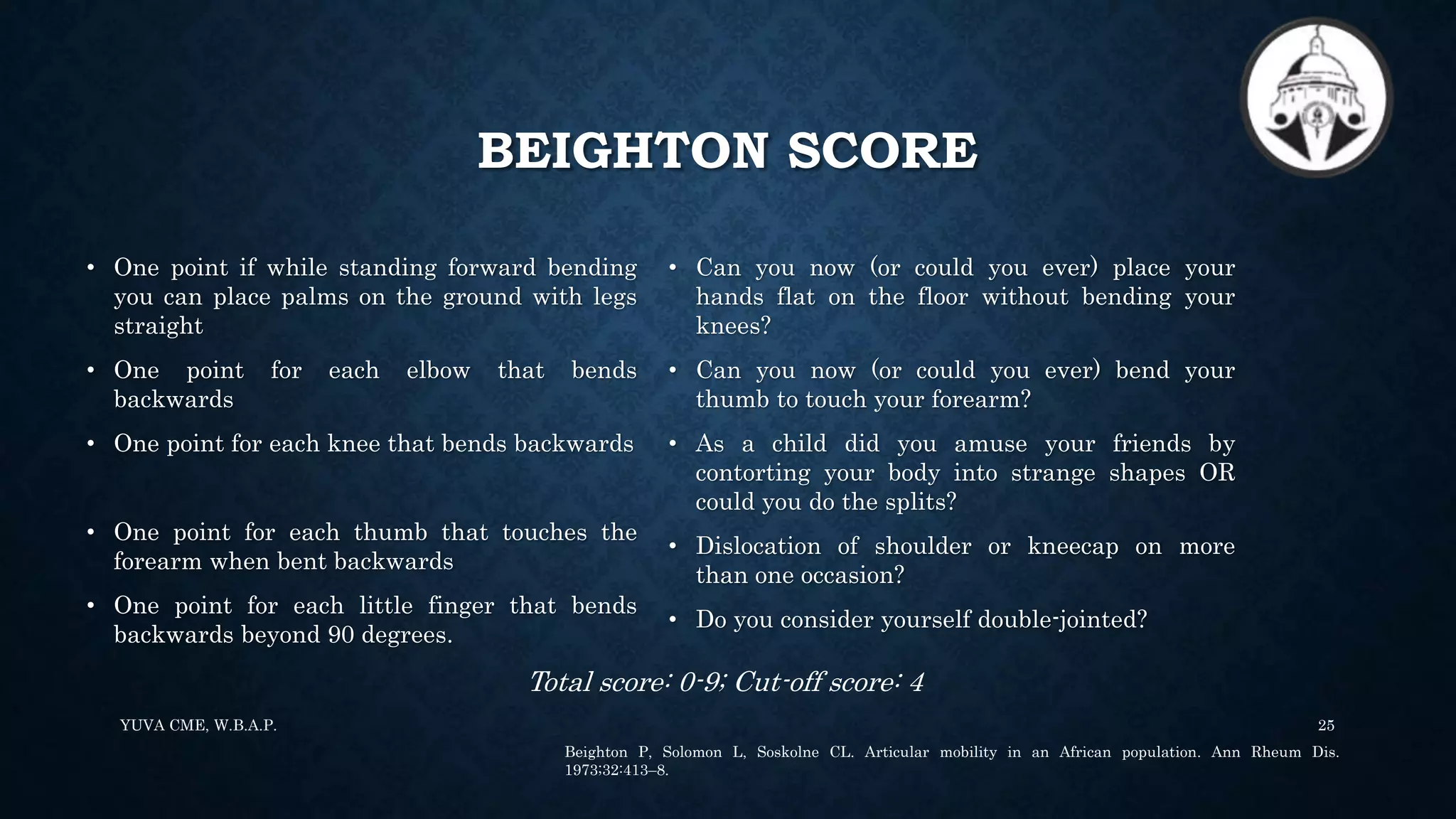 Pediatric musculoskeletal examination including P-GALS | PPTX