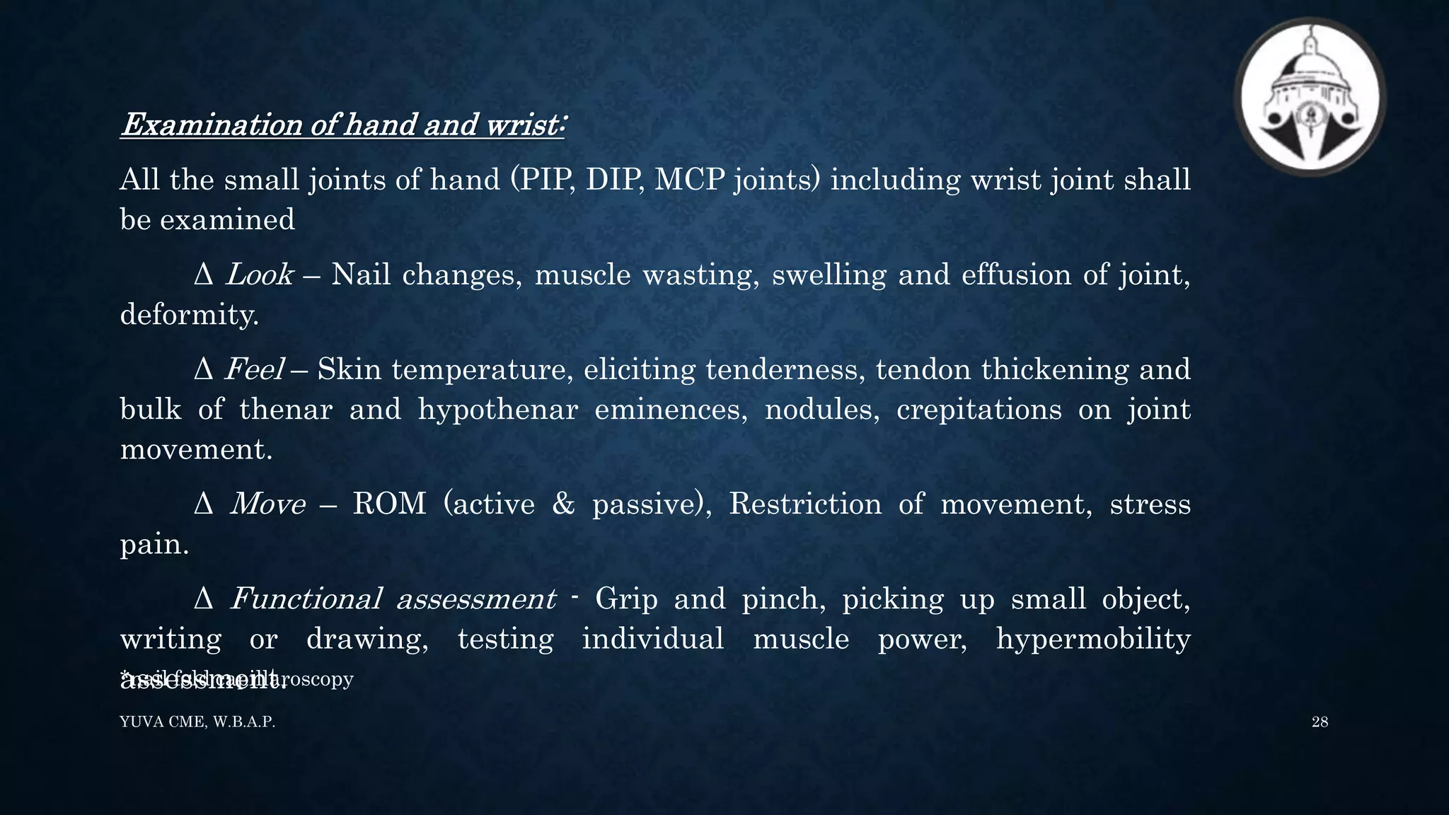 Pediatric musculoskeletal examination including P-GALS | PPTX