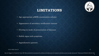 Pediatric musculoskeletal examination including P-GALS | PPTX