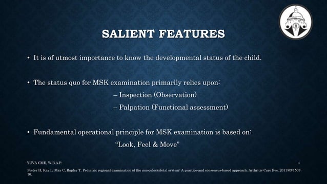 Pediatric musculoskeletal examination including P-GALS | PPTX | Death ...
