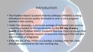 Pradhan Mantri Surakshit Matritva Abhiyan (PMSMA): Latest Guidelines | PDF