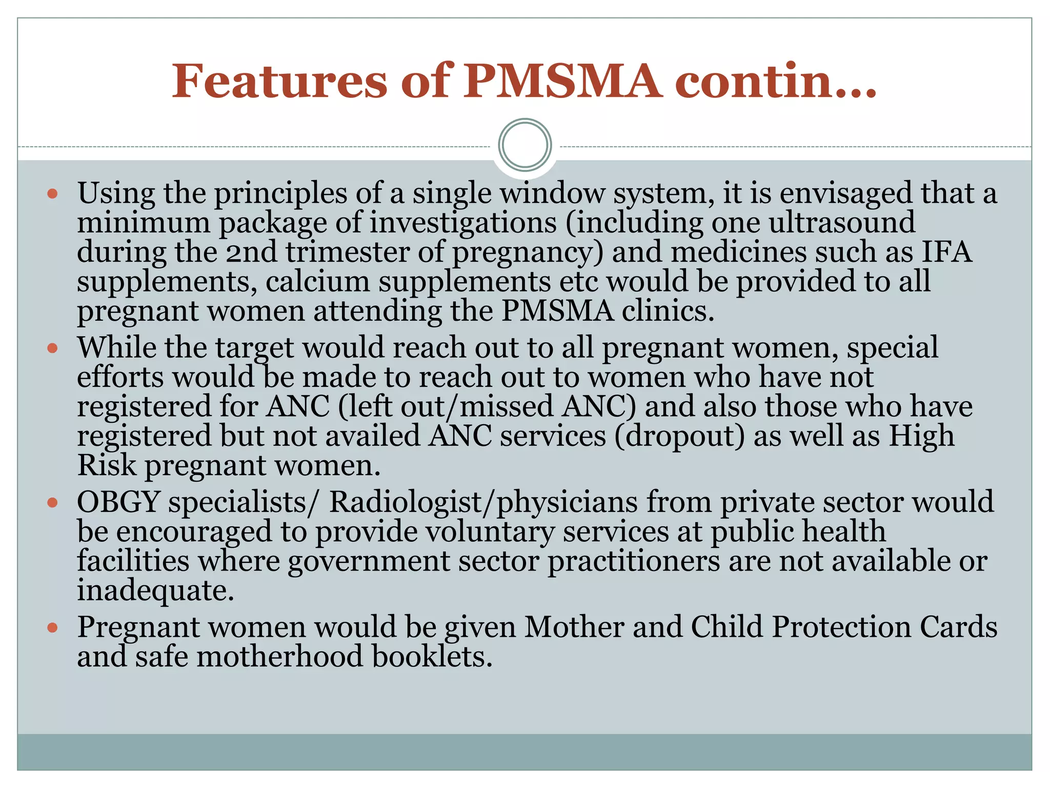 Pmsma( Pradhan Mantri Surakshit Matritva Abhiyan ) | PPTX