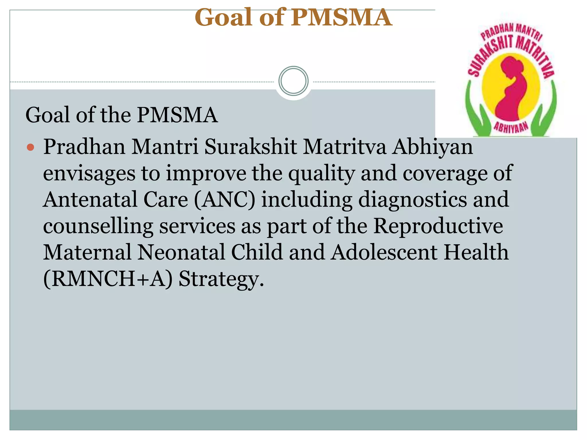 Pmsma( Pradhan Mantri Surakshit Matritva Abhiyan ) | PPTX