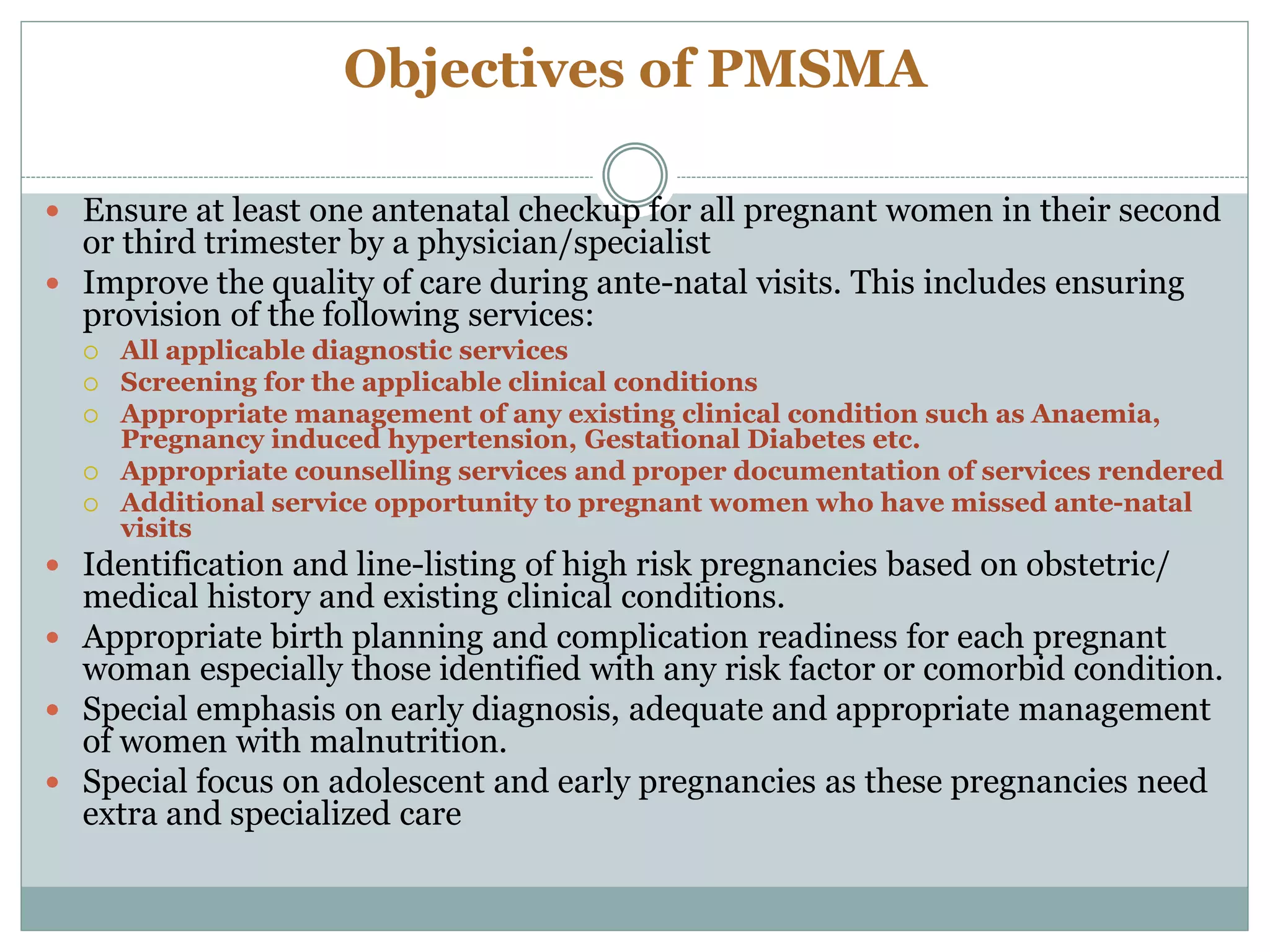 Pmsma( Pradhan Mantri Surakshit Matritva Abhiyan ) | PPTX