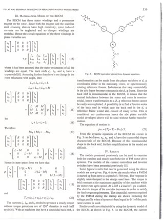 Pmsm mathematical model | PDF