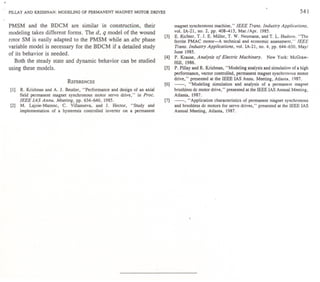 Pmsm mathematical model | PDF
