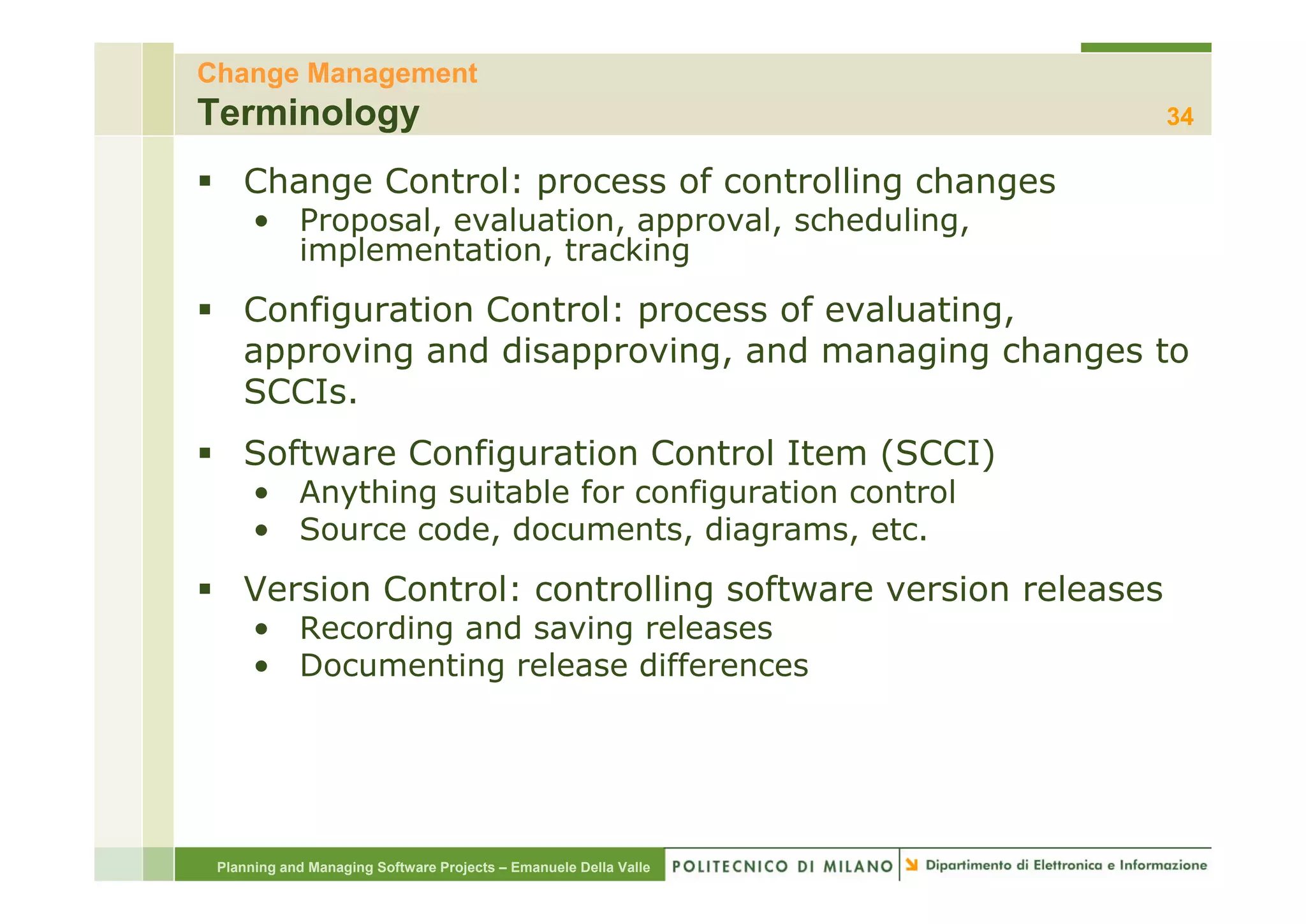 P&msp2010 07 risk-and-change-management | PDF