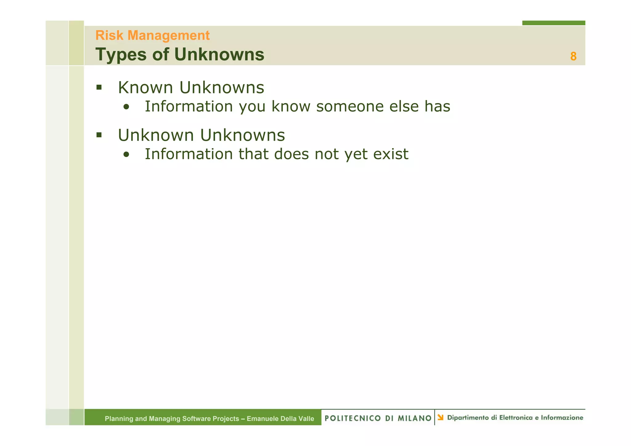 P&msp2010 07 risk-and-change-management | PDF