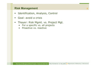 P&msp2010 07 risk-and-change-management | PDF
