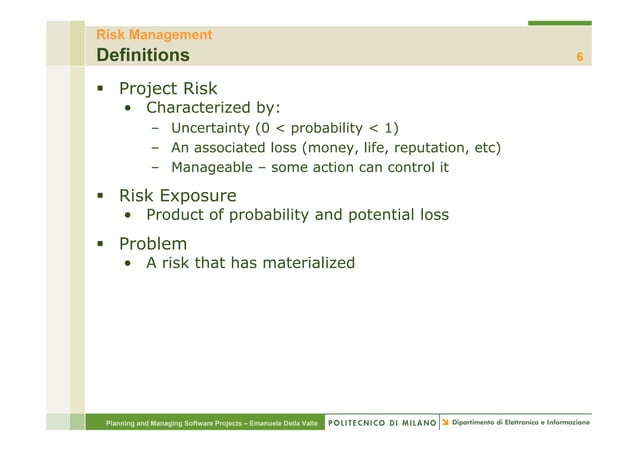 P&msp2010 07 risk-and-change-management | PPT