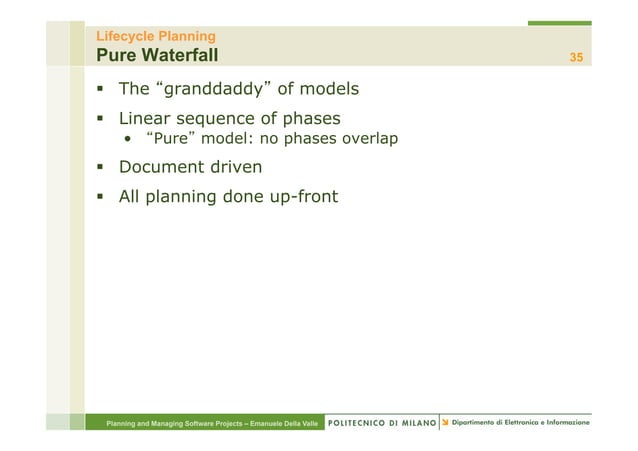 Planning Phase Part I - Project Phases and Lifecycle Planning | PDF