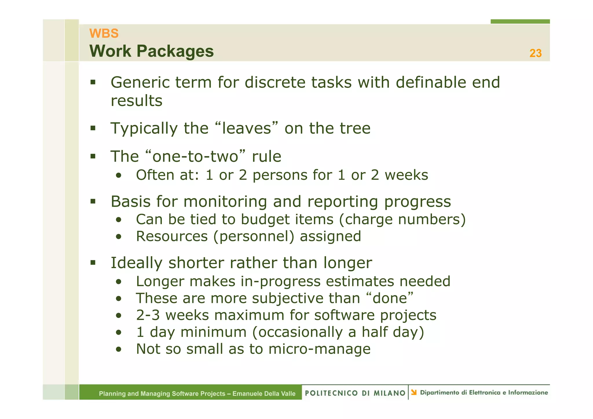 Work Breakdown Structure | PDF