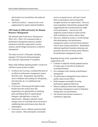 Performance Management Research Paper | PDF