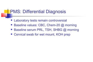 Premenstrual Syndrome | PPT