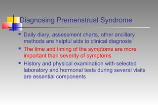 Premenstrual Syndrome | PPT