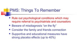 Premenstrual Syndrome | PPT