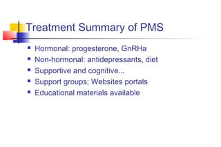 Premenstrual Syndrome | PPT