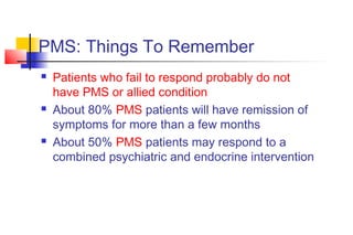 Premenstrual Syndrome | PPT