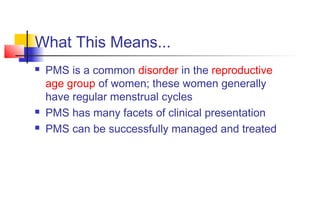 Premenstrual Syndrome | PPT