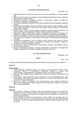 PMS Syllabus.pdf | Biological Sciences | Science